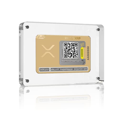 Ballet REAL XRP, Gold Edition - The Easiest Crypto Cold Storage Card - Cryptocurrency Hardware Wallet with Multicurrency and NFT Support (Single)