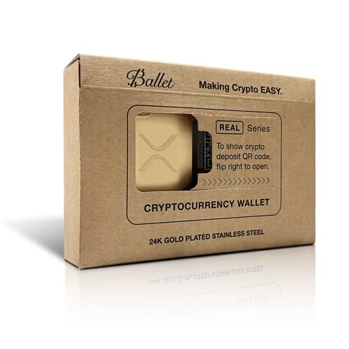 Ballet REAL XRP, Gold Edition - The Easiest Crypto Cold Storage Card - Cryptocurrency Hardware Wallet with Multicurrency and NFT Support (Single)