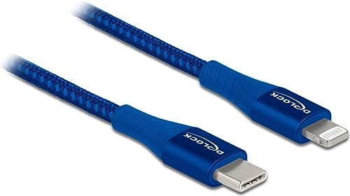 Cable Delock USB-C to Lightning 0,5m Blue