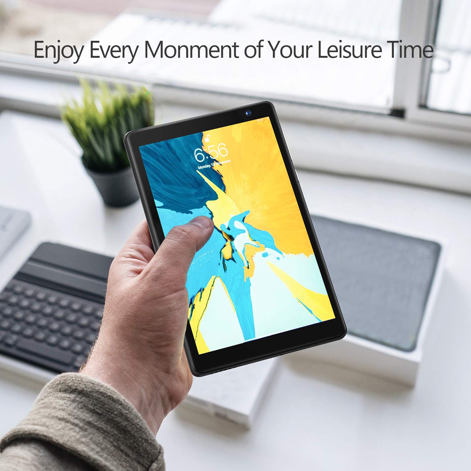 PRITOM Tronpad Tablet - 7'' Android 10 Tablet PC with 32 GB Storage, Quad Core, HD IPS Display, Dual Camera, WiFi, Bluetooth, Black