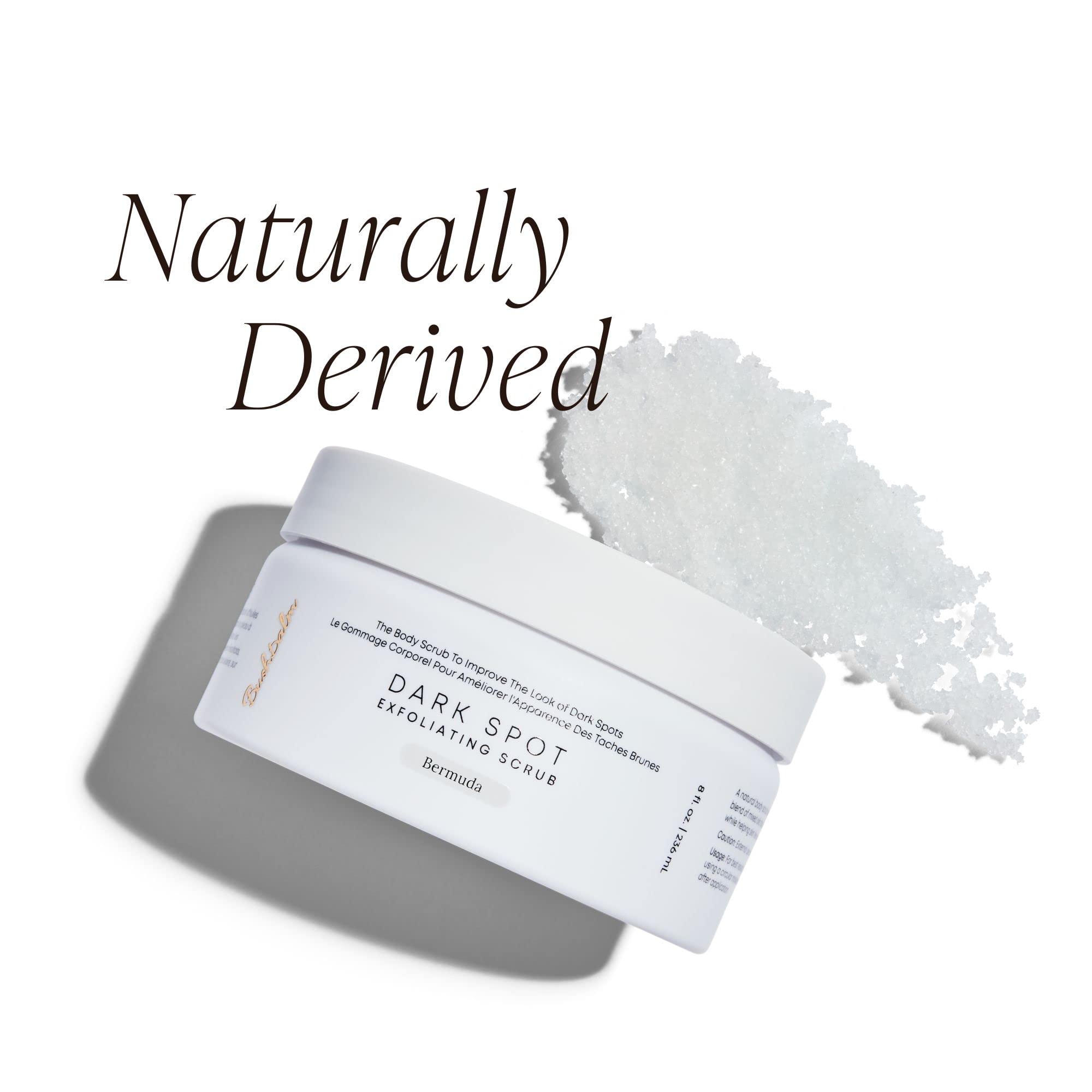 Bushbalm Dark Spot Exfoliating Scrub - Natural Body Scrub Exfoliant to Hydrated, Soften and Enhance Glow in Skin - Bermuda 236 ml