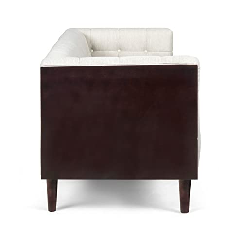 Christopher Knight Home McLarnan Tufted 3 Seater Sofa - Beige/Brown