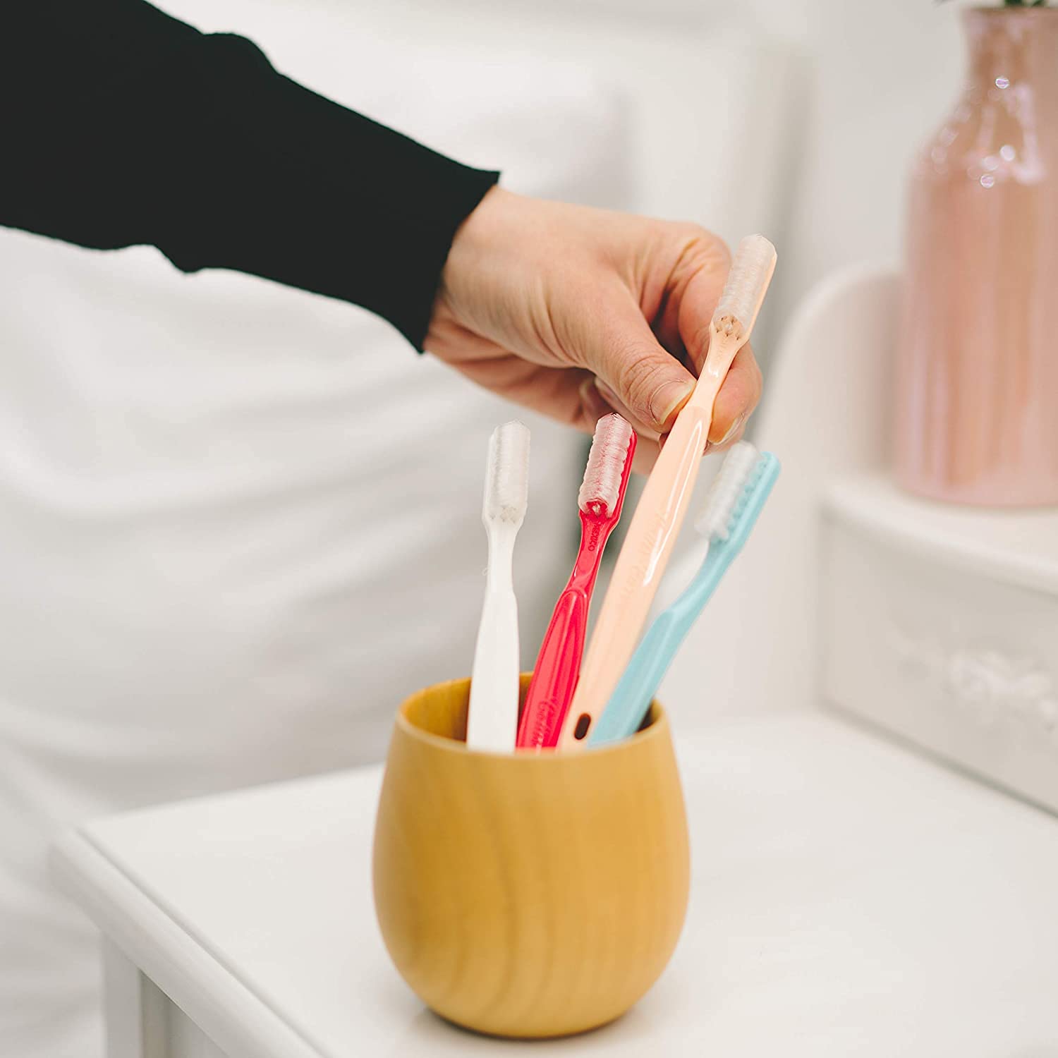 Collis Curve Adult Sampler Pack - Soft Bristles Toothbrush for Braces, Sensitive Gums - Manual Toothbrushes for Oral Care - 3 Sided Toothbrush