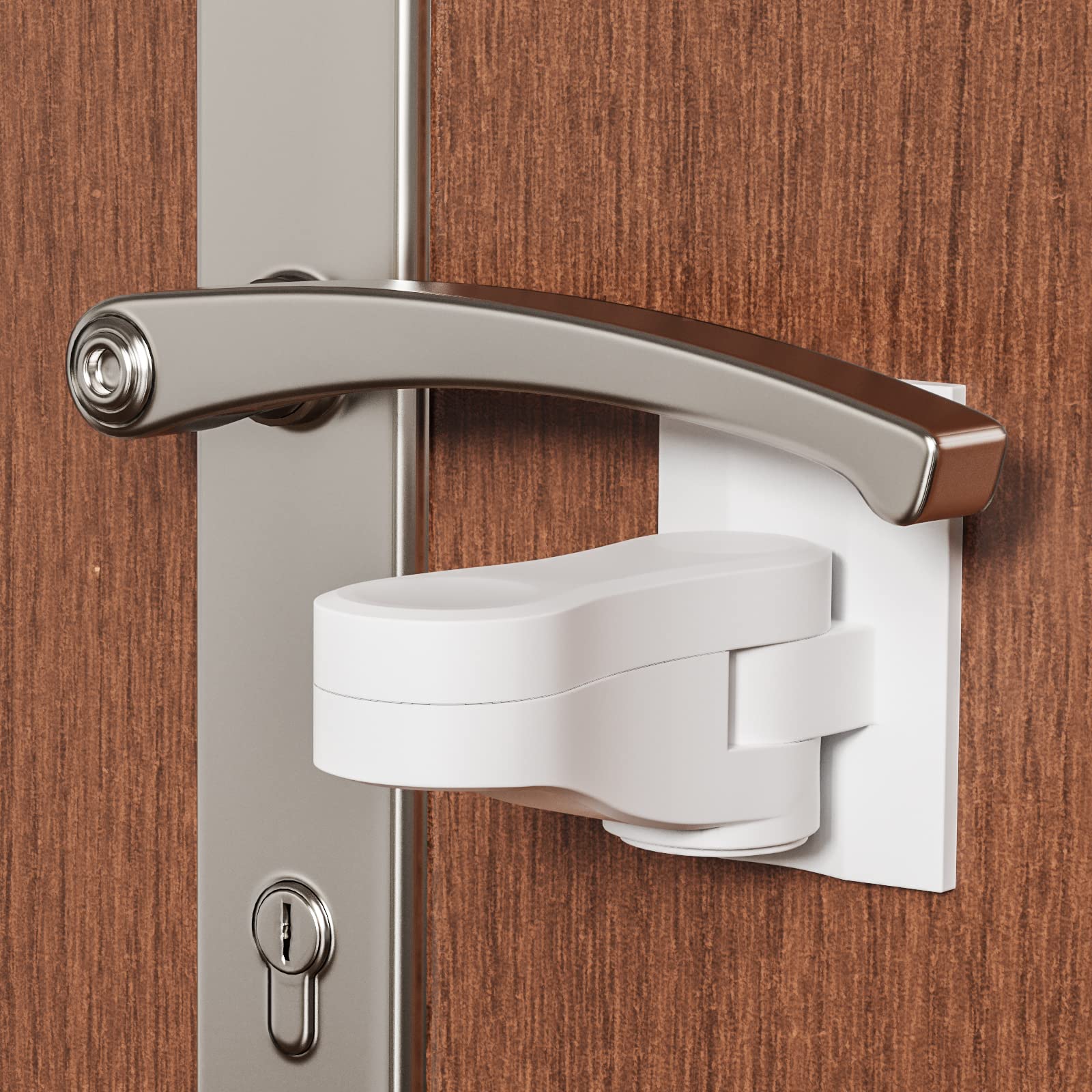 Baby Proofing Door Locks for Kids Safety, Door Knob Child Proof, 4 Pack DUOSI Door Lever Locks, No Drilling Door Handle Baby Proof Child Safety Locks for Doors