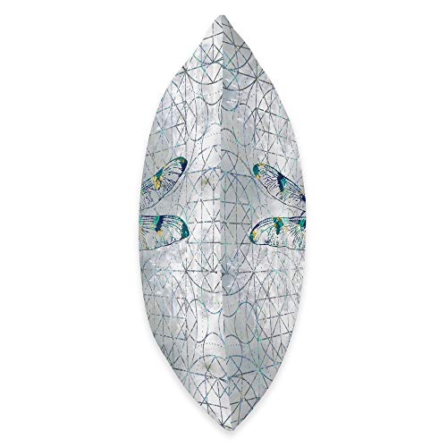 Creativemotions Dragonfly on Sacred Geometry Pattern Throw Pillow, 16x16, Multicolor