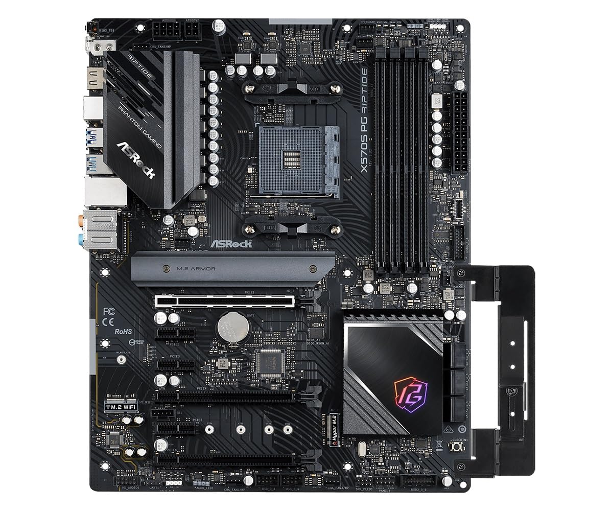 Asrock X570S PG Riptide AMD X570 AM4 Socket Ryzen DDR4 5000+ (OC) MHz 128 GB Motherboard ATX SATA3 6.0 Gb/s