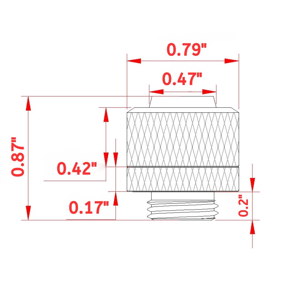 Dracaena 6 Pack G1/4" Thread to 3/8" ID, 1/2" OD Compression Fitting for Soft Tubing, Soft Tube Connectors for Computer Water Cooling System, Black