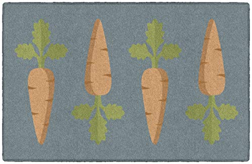 Brumlow MILLS Spring Carrots Easter Print Indoor or Outdoor Area Rug for Living Room, Bedroom Carpet, Dining, Kitchen or Entryway Rug, 30" x 46"