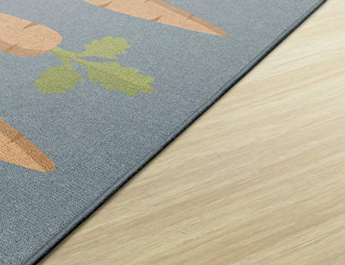 Brumlow MILLS Spring Carrots Easter Print Indoor or Outdoor Area Rug for Living Room, Bedroom Carpet, Dining, Kitchen or Entryway Rug, 30" x 46"