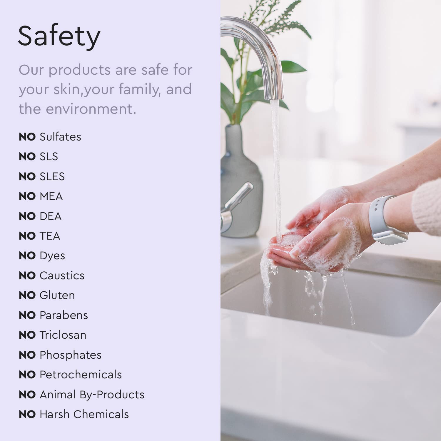 Puracy Foaming Hand Soap Refill - Plant-Powered Natural Hand Soap As Seen on TikTok, Non-Toxic, Sulfate-Free Liquid Soap, Moisturizing Foam Handwash Liquid (Lavender & Vanilla, 48 fl oz)