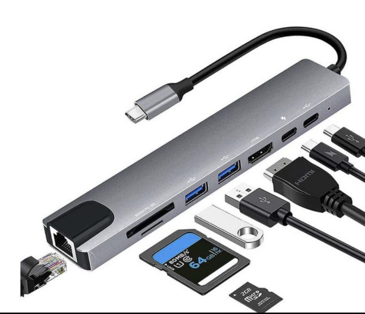 USB C HUB 8 in 1