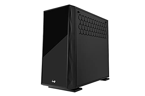 in Win 309GE (IW-CS-309GE-BLK) EATX/EEB Mid Tower with 4 ARGB Fan, Black