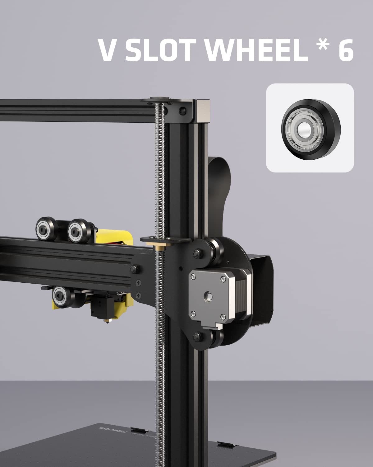 FOKOOS Odin-5 F3 3D Printer Accessories (V Slot Wheel * 6 Print Head Kit * 2 Ribbon Cables * 2 Break Detection * 1 Flat Head Screwdriver * 1 0.4mm Volcano Nozzle * 2)