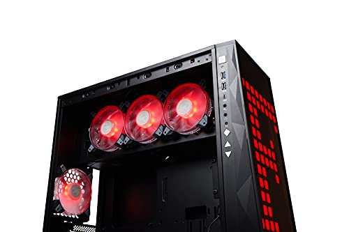 in Win 309GE (IW-CS-309GE-BLK) EATX/EEB Mid Tower with 4 ARGB Fan, Black