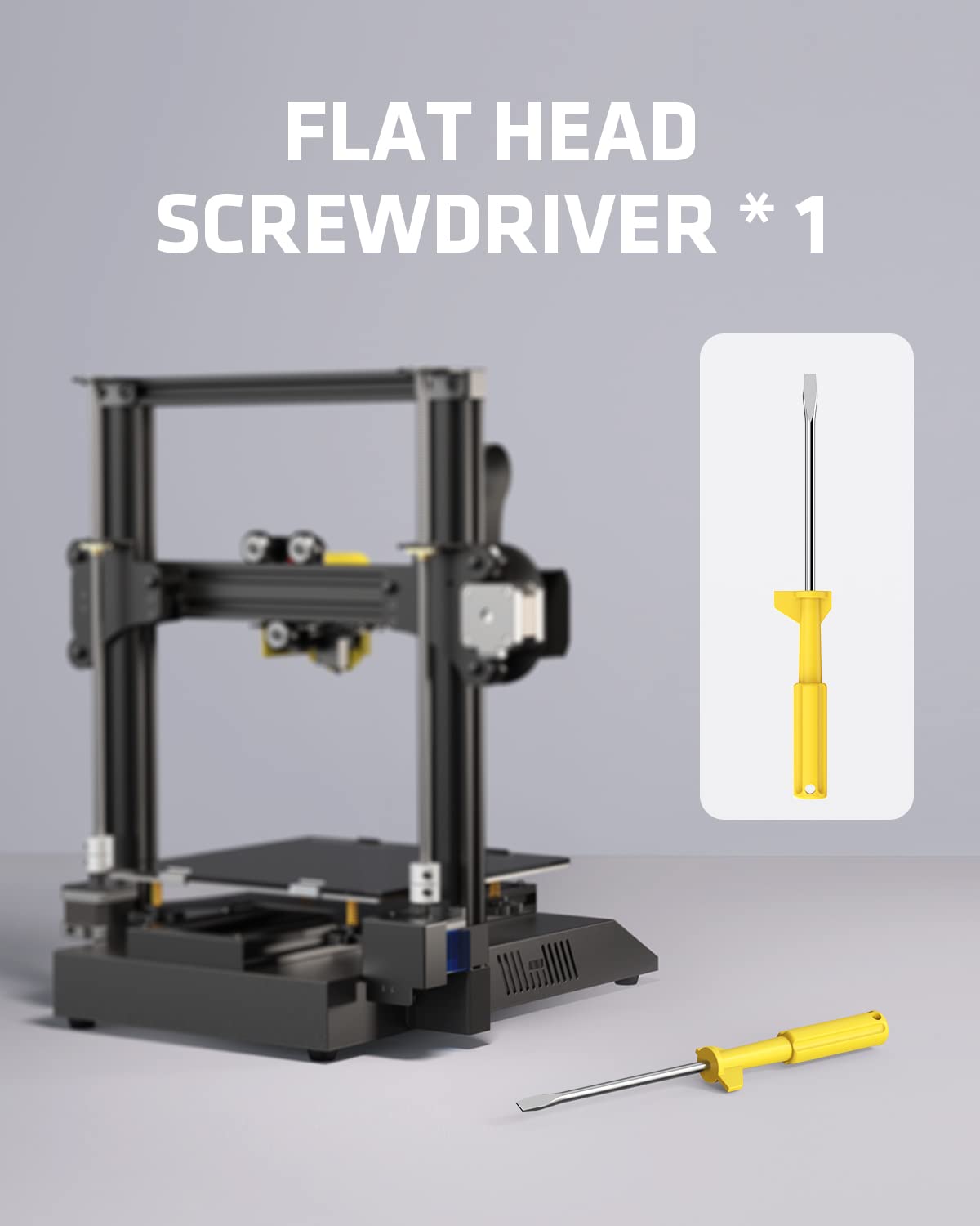 FOKOOS Odin-5 F3 3D Printer Accessories (V Slot Wheel * 6 Print Head Kit * 2 Ribbon Cables * 2 Break Detection * 1 Flat Head Screwdriver * 1 0.4mm Volcano Nozzle * 2)