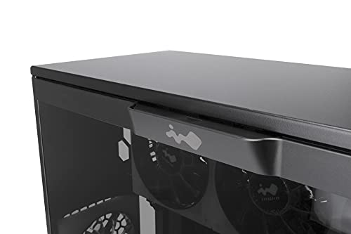 in Win 309GE (IW-CS-309GE-BLK) EATX/EEB Mid Tower with 4 ARGB Fan, Black