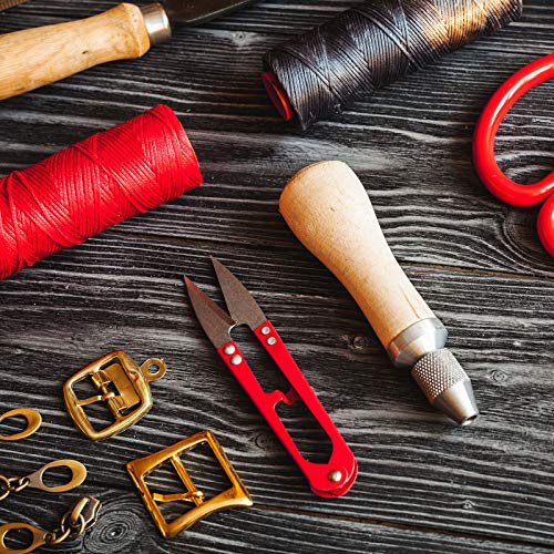 3 Pieces Sewing Scissors 4.7 Inch U Shape Yarn Thread Cutter Embroidery Small Snips Clippers Trimming Nipper for Sewing Stitch DIY Crafts Supplies, Random Color