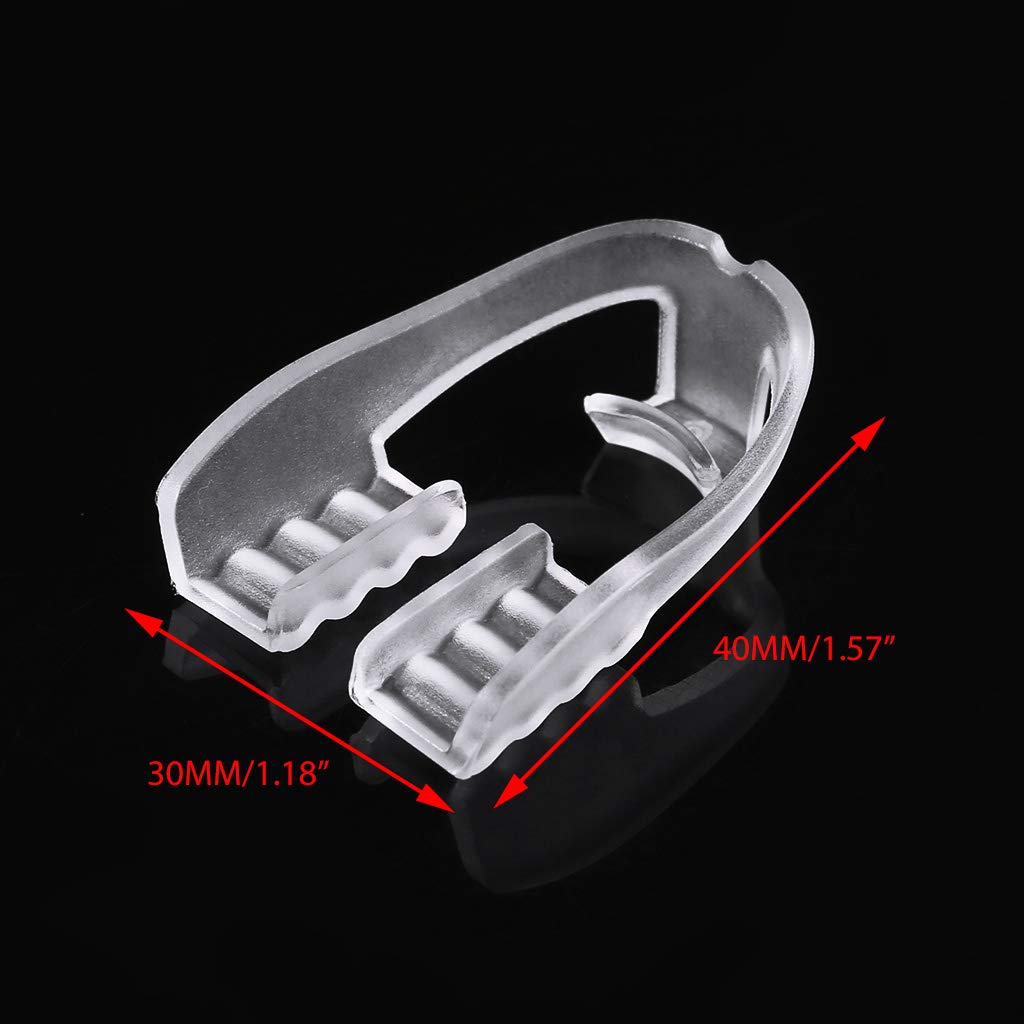 Gergxi Mouth Guard Brace,GergxiAnti Grinding Teeth Protector Dental Mouth Guard Grinding Bruxism Gum Shield, 40x30mm(1.57x1.18in)
