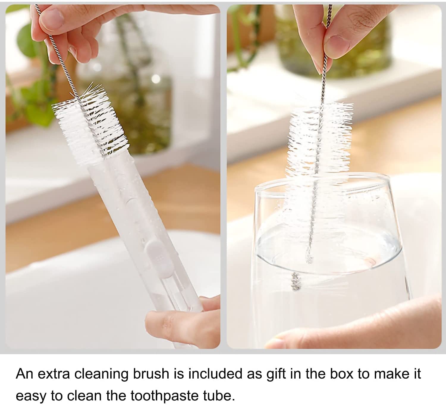 FSEN Portable Travel Toothbrush, 3 in 1 with Travel Case and Extra Soft Bristles and Built-in Refillable Toothpaste Tube kit,Camping Travel Essential Accessories