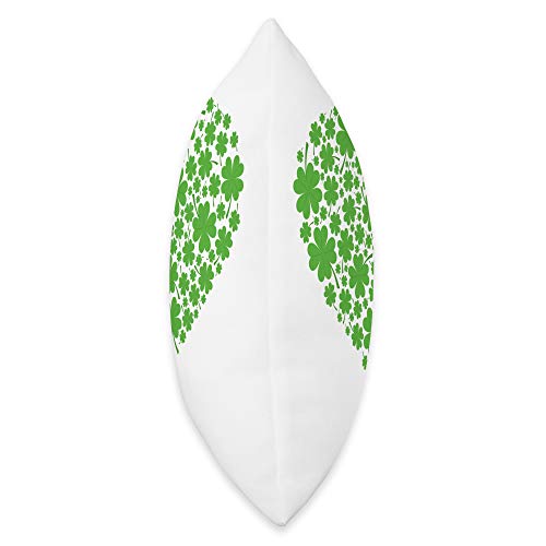 St. Patrick's Day gifts Shamrock Heart-St Patrick's Day Throw Pillow, 16x16, Multicolor
