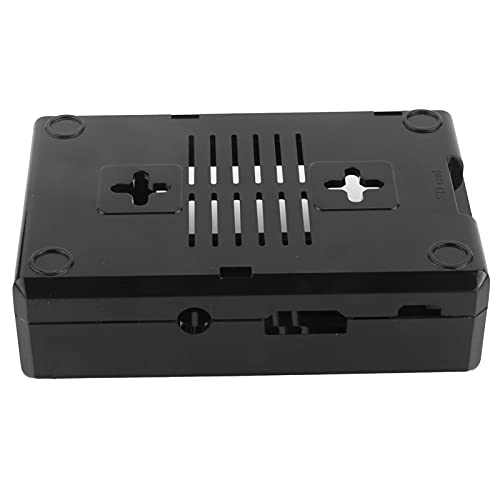 SALUTUY Protective Case for Raspberry Pi, Long Service Life Protective Shell for Raspberry Pi Four Colors Reasonable for Raspberry Pi 3B/3B+(Black)