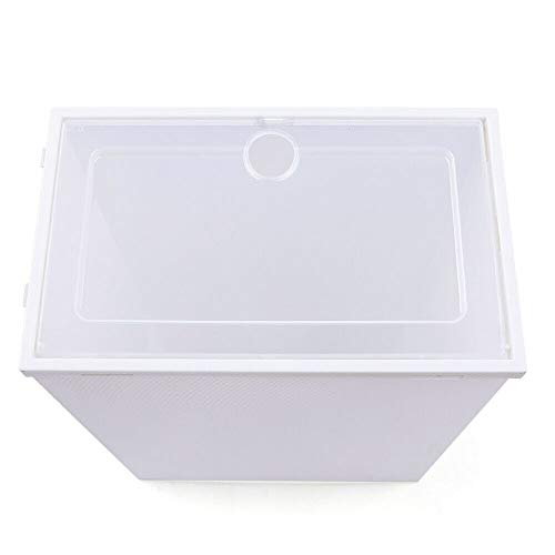 TFCFL 20/24 Pack Shoe Storage Box Shoe Box, Upthehill Clear Plastic Stackable Shoe Organizer Space Saving Foldable Shoe Container, 33 x 23 x 14cm (24 Pack)