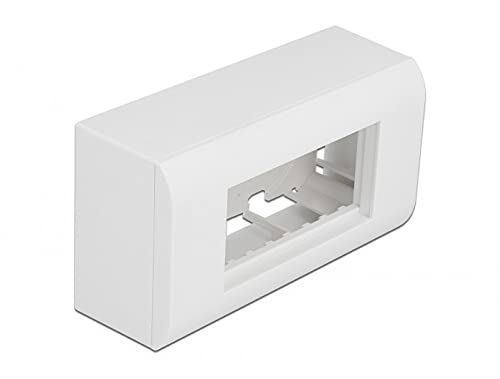 Delock Surface-Mounted housing for Easy 45 modules 152 x 82 mm, White