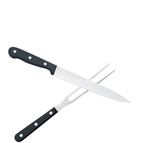 Carving Knife and Fork Set, Carving Set for Chicken Meat Turkey Carving Knife and Fork Set, BBQ Knife Set