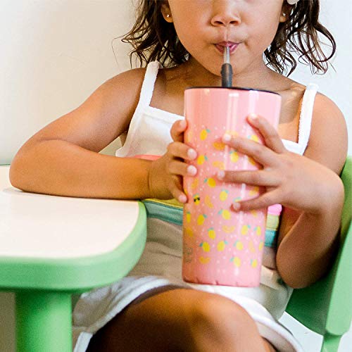 S'well S'ip Stainless Steel Takeaway Tumbler - 24oz - Wildflower - Double-Walled Vacuum-Insulated - Keeps Drinks Cold for 16 Hours and Hot for 4 - with No Condensation - BPA-Free Travel Mug