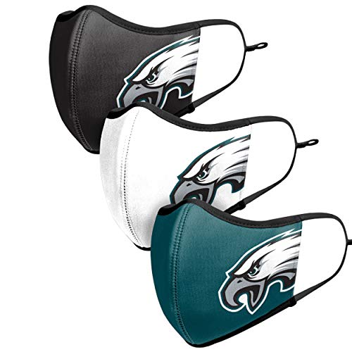 FOCO Philadelphia Eagles NFL Sport 3 Pack Face Cover