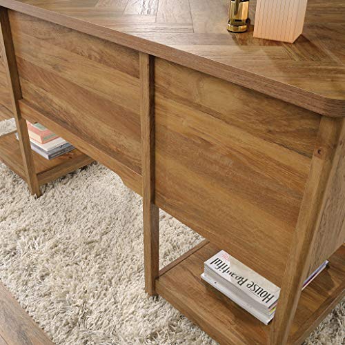 Sauder Coral Cape Desk, L: 58.62" x W: 23.47" x H: 30.0", Sindoori Mango Finish