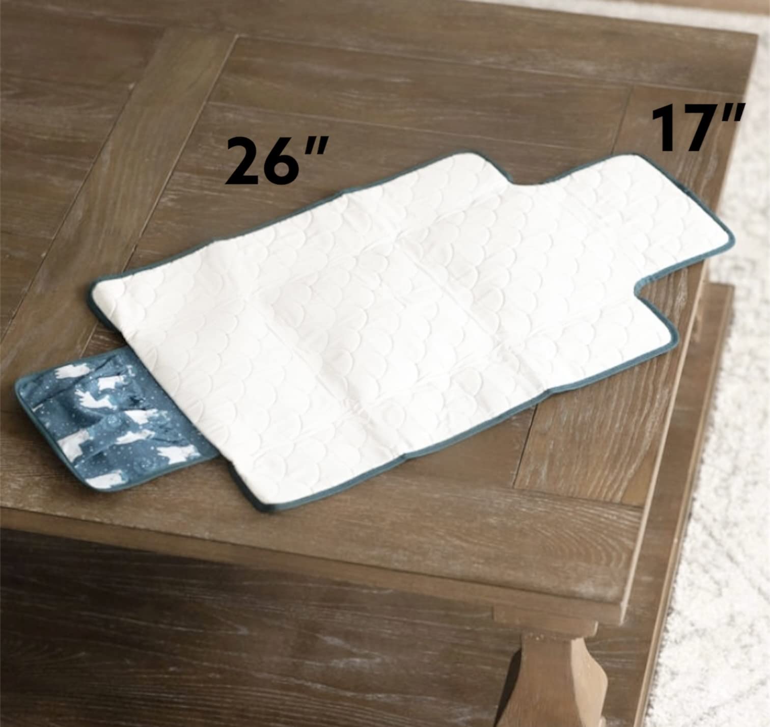 Baby & Toddler Travel-Friendly Padded Change Pad with 100% Organic Cotton Lined Interior, an O.W.L Product