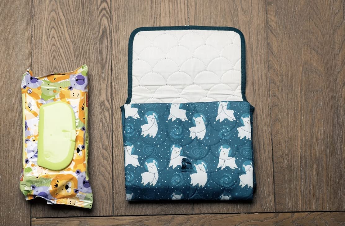 Baby & Toddler Travel-Friendly Padded Change Pad with 100% Organic Cotton Lined Interior, an O.W.L Product