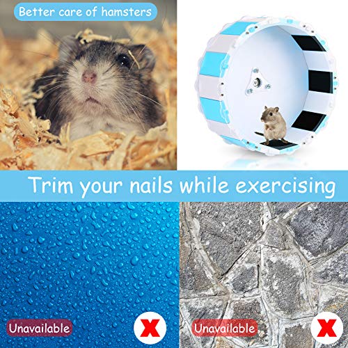 16.4 ft Sandy Trimmer Strip with Foldable Scissor Sandy Track for Small Pet Glider Exercise Wheel, Hamster Running Wheel, Flying Saucer Exercise Wheel for Prairie Dog Squirrel Chinchilla Guinea Pig