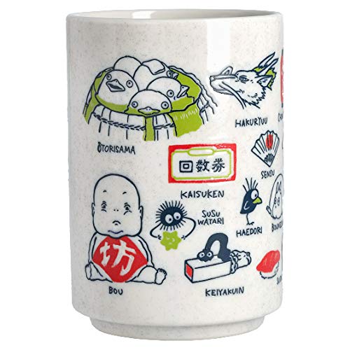 Studio Ghibli via Bluefin Benelic Spirited Away The Other Side of The Tunnel Japanese Teacup - Official Studio Ghibli Merchandise (BNL35581), 12 ounces