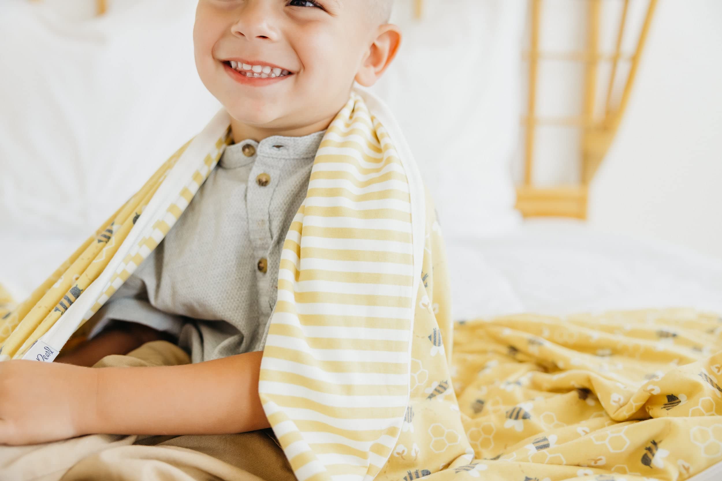 Copper Pearl Three-Layer Baby Blanket: Soft Quilts for Boys & Girls | Breathable, Cozy Blanket for Newborns & Toddlers | 46x46 Premium Polyester/Rayon | Honeycomb