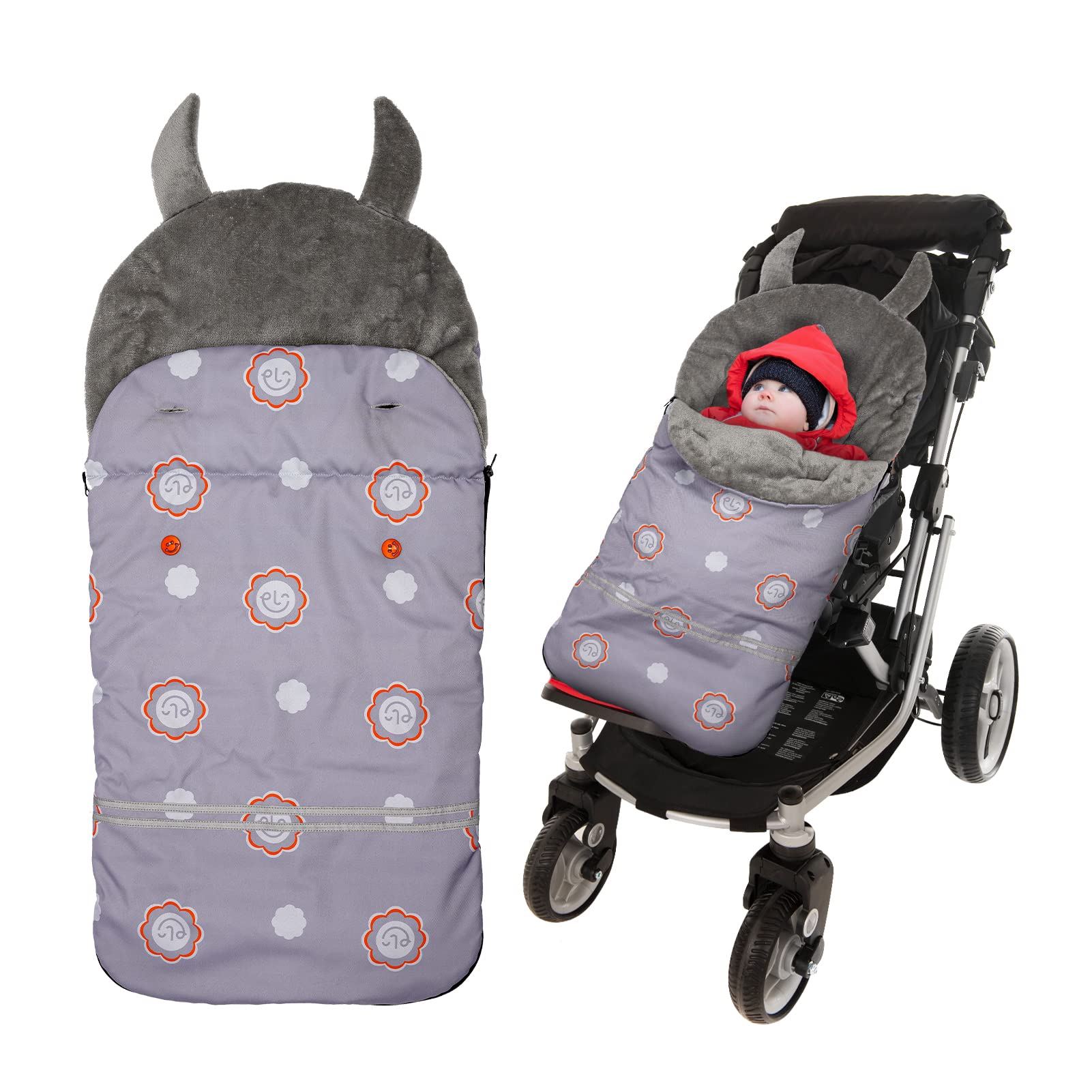 Baby Warm Bunting Bag, Infants Sleeping Bag Winter Car Seat Cover for Baby, Winter Protection for Baby Car Seats and Strollers