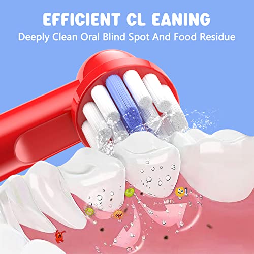 THISONG Kids Toothbrush Replacement Heads - Pack of 12, Compatible with Oral-B Electric Toothbrush, Professional Precision Soft Cleaning for Effective Oral Care
