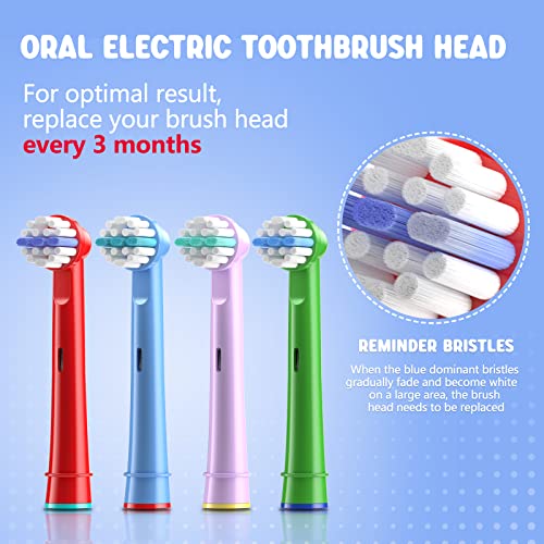 THISONG Kids Toothbrush Replacement Heads - Pack of 12, Compatible with Oral-B Electric Toothbrush, Professional Precision Soft Cleaning for Effective Oral Care