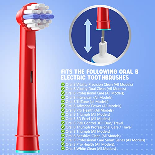 THISONG Kids Toothbrush Replacement Heads - Pack of 12, Compatible with Oral-B Electric Toothbrush, Professional Precision Soft Cleaning for Effective Oral Care