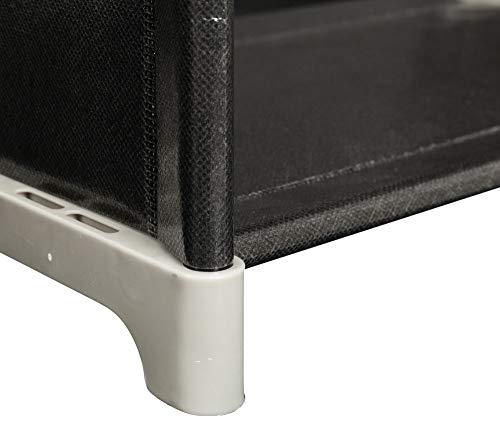 Realremhai Storage Shelf Black Assembled 3 Tiers 9 Compartments