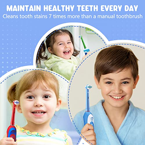 THISONG Kids Toothbrush Replacement Heads - Pack of 12, Compatible with Oral-B Electric Toothbrush, Professional Precision Soft Cleaning for Effective Oral Care