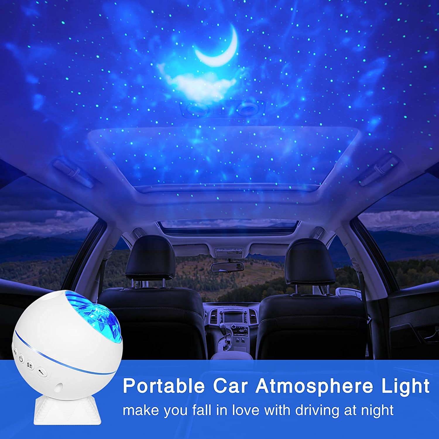 Star Projector, Galaxy Projector, Led Night Light with Remote Control Voice Control,for Bedroom New Year Gift Baby Rooms Starlight Dinners Game Rooms Home Party Gift for Kids (White)