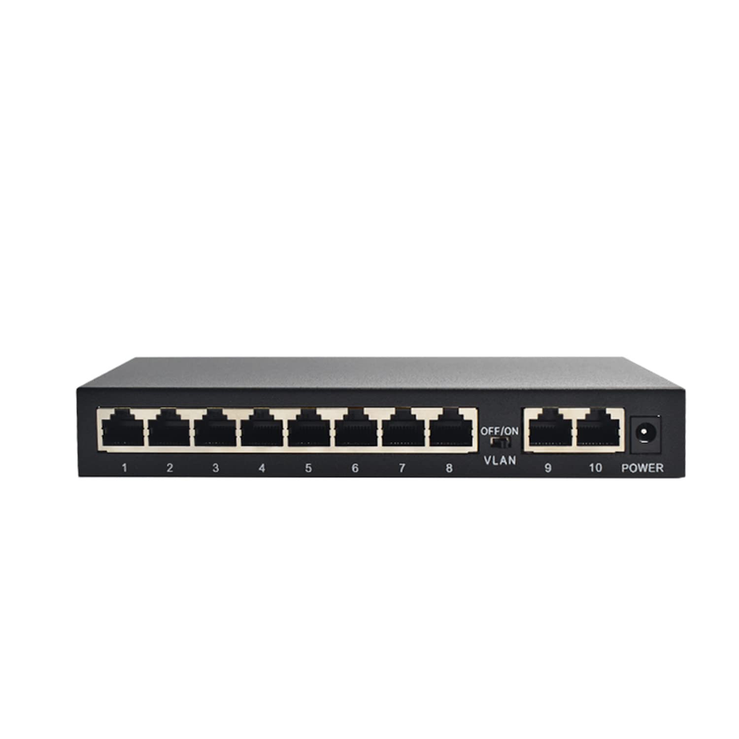 KuWFi Gigabit Ethernet Network Switch 10/100/1000Mbps 10 Port RJ45 LAN Hub Desktop Fast Ethernet Switch for Office Dormitories Home
