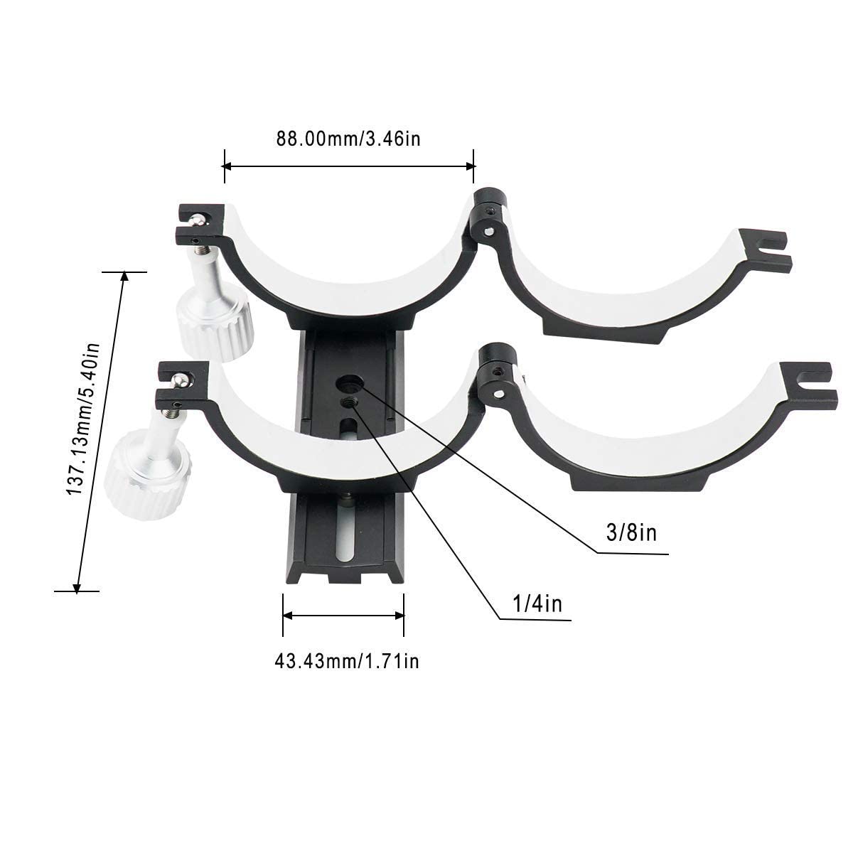 SVBONY SV503 Telescope 80ED F7 Telescope, Bundle with SV193 Focal Reducer 2 Inch 0.8X Field Flattener Telescope Accessory for SV503 80mm F7 ED Telescope