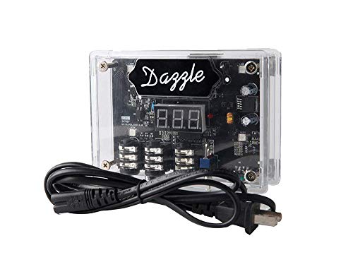 RetroDeco Dazzle Professional Power Supply- Digital Display, Color LEDs & Dual Output