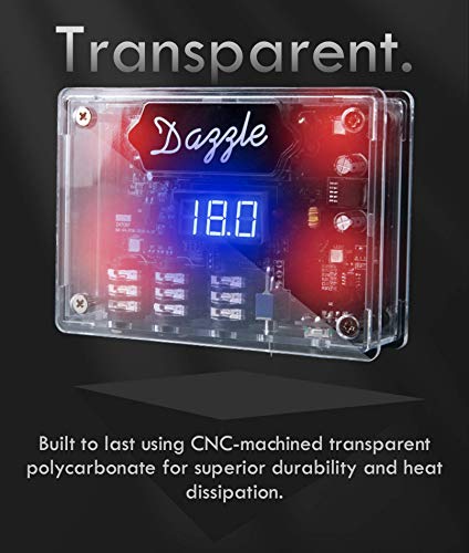 RetroDeco Dazzle Professional Power Supply- Digital Display, Color LEDs & Dual Output