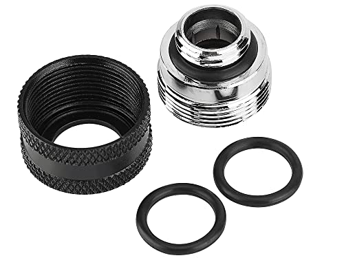 Dracaena 6 Pack G1/4" Thread to 12mm OD hard Tubing Compression Fitting with Rings for rigid acrylic Tube for Computer Water Cooling System, Black