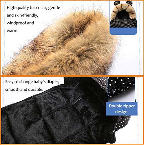 Pram Footmuff,Stroller Padded Footmuff Cover Cosy Toes,Baby Winter Foot Cover,Warmth,Windproof, Waterproof, Cold Resistant, Washable (Sea Blue)