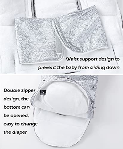 Pram Footmuff,Stroller Padded Footmuff Cover Cosy Toes,Baby Winter Foot Cover,Warmth,Windproof, Waterproof, Cold Resistant, Washable (Sea Blue)